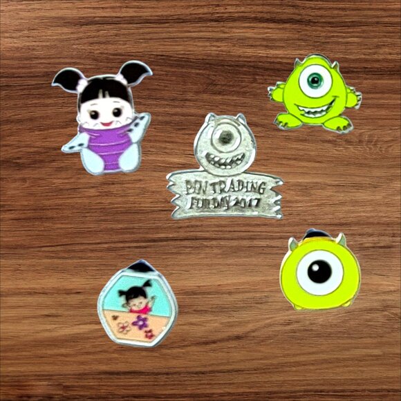 Disney | Accessories | 5 Monsters Inc Disney Parks Trading Pins Plus 2 ...